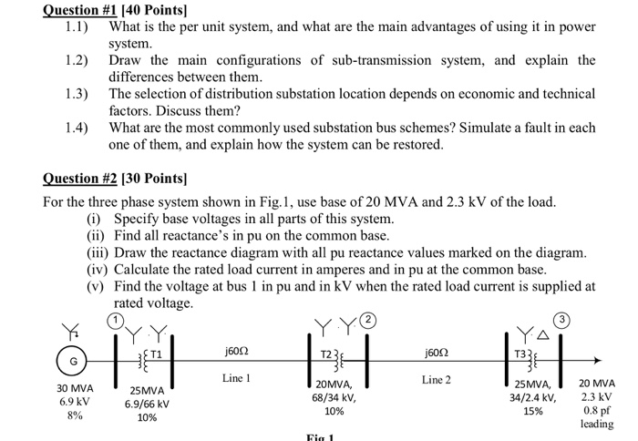 Solved Question #1 [40 Points 1.1) What is the per unit | Chegg.com