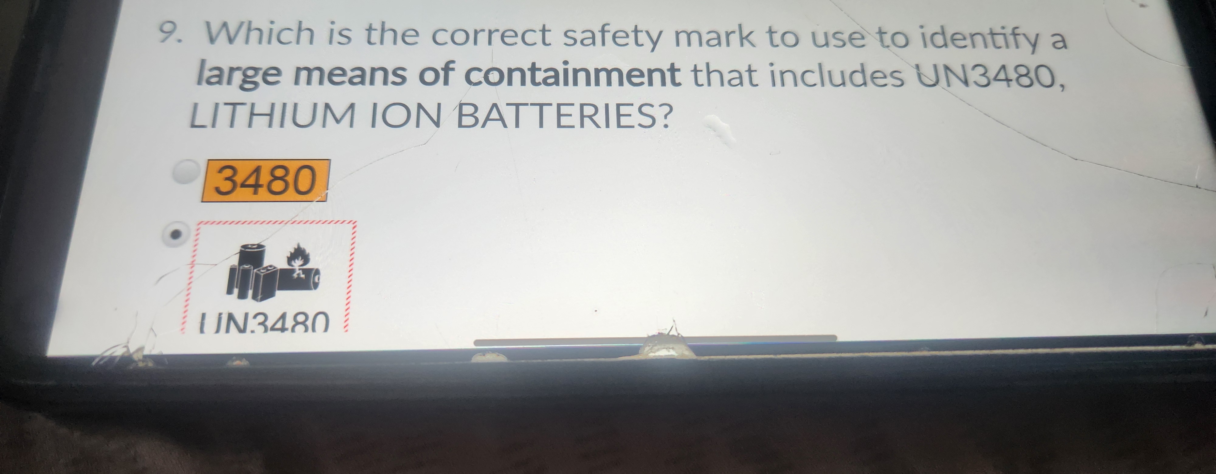 Solved Which is the correct safety mark to use to identify a | Chegg.com