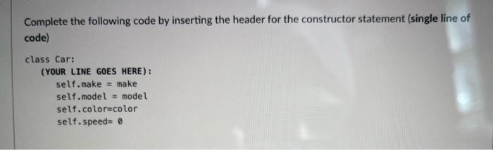 Solved Complete the following code by inserting the header | Chegg.com