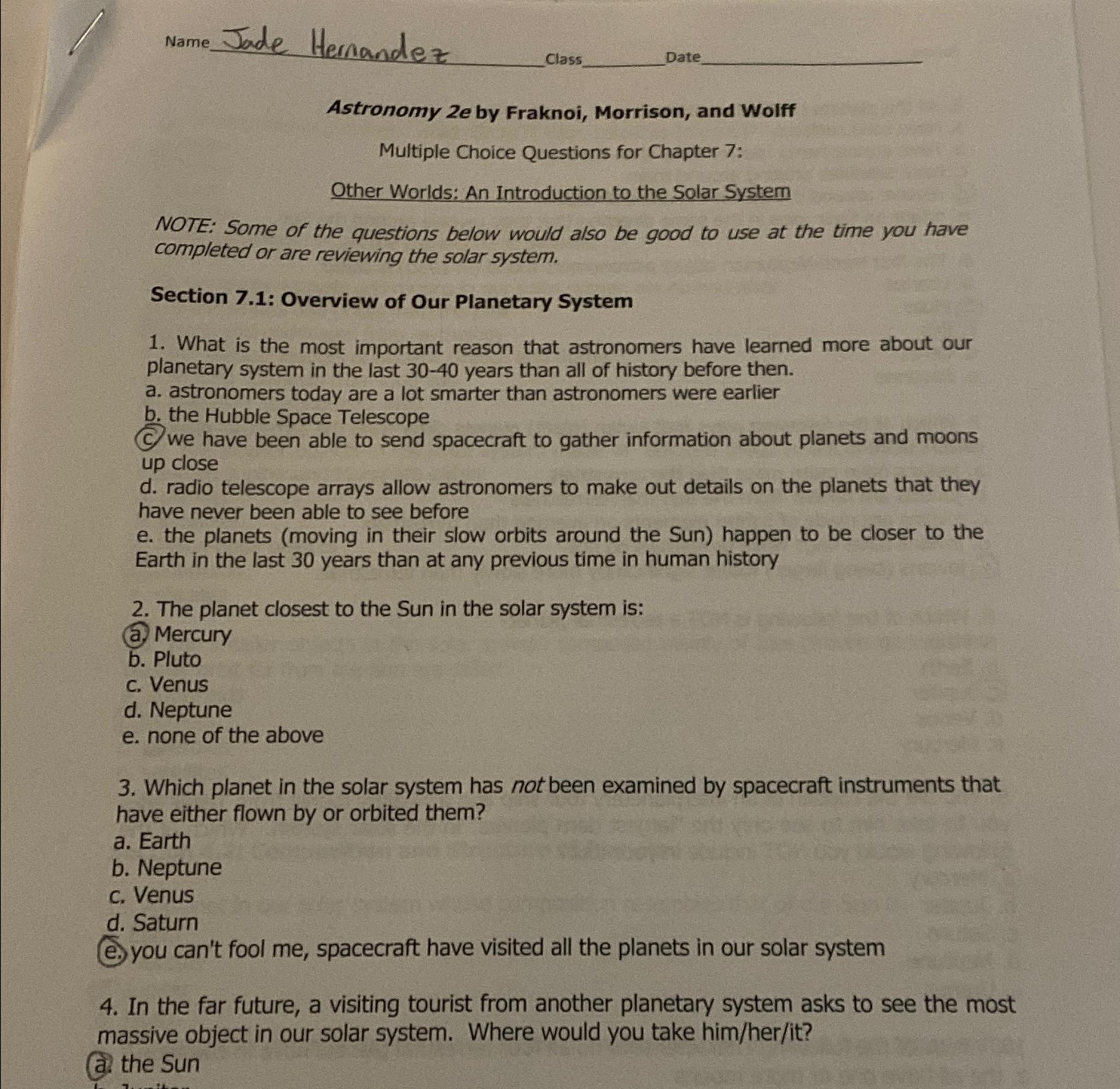 Solved Astronomy 2e ﻿by Fraknoi, Morrison, and WolffMultiple | Chegg.com