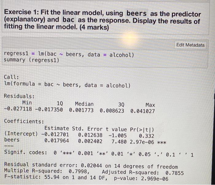 Solved Variables: The variables included in the dataset are | Chegg.com