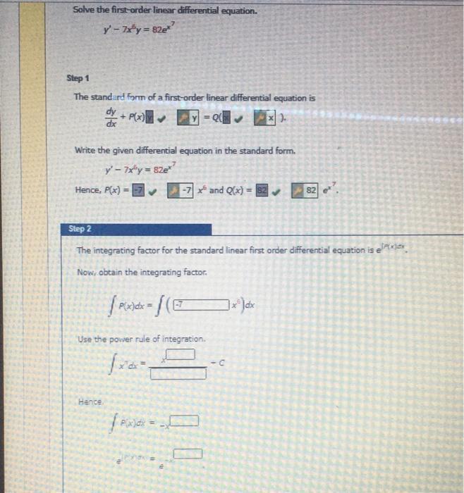 Solved Solve the first-order linear differential equation. | Chegg.com
