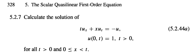 328The Scalar Quasilinear First-Order Equation5.2.7 | Chegg.com