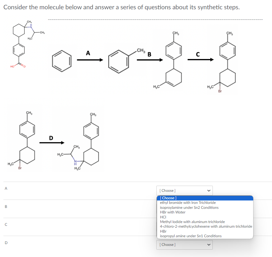 Solved Consider the molecule below and answer a series of | Chegg.com