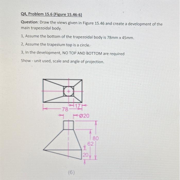 Solved Q4, Problem 15.6 (Figure 15.46-6) Question: Draw the | Chegg.com