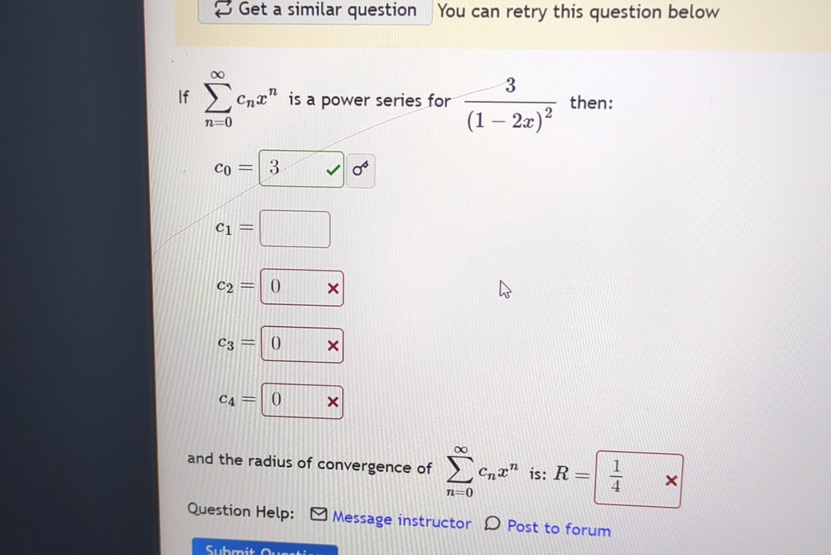 Solved Get a similar question You can retry this question | Chegg.com