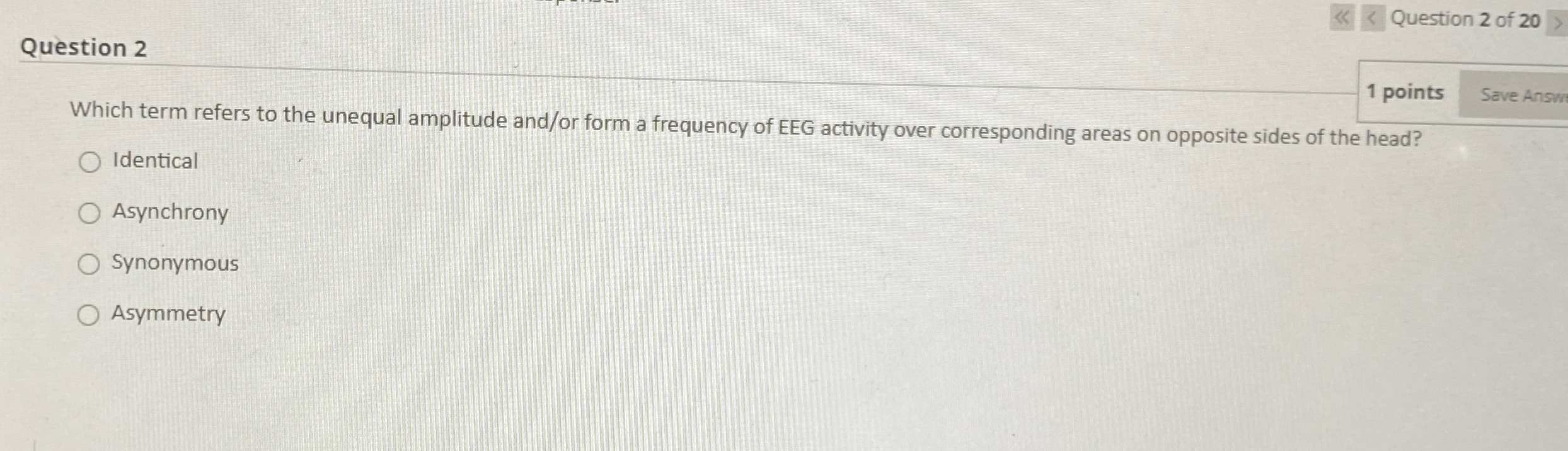 Solved Question 2Question 2 of 201 pointsWhich term refers | Chegg.com Solved Question 2Question 2 of 201 pointsWhich term refers | Chegg.com