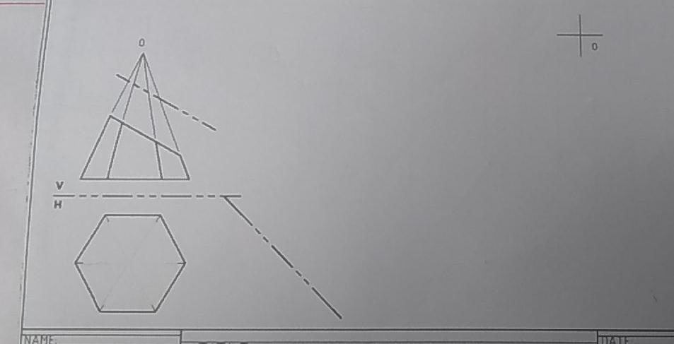 Solved Given: plan of a truncated hexagonal | Chegg.com