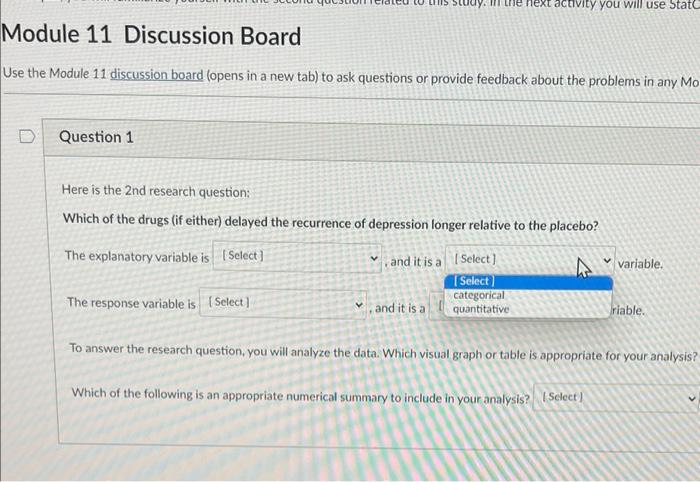 odule 11 Discussion Board the Module 11 discussion | Chegg.com