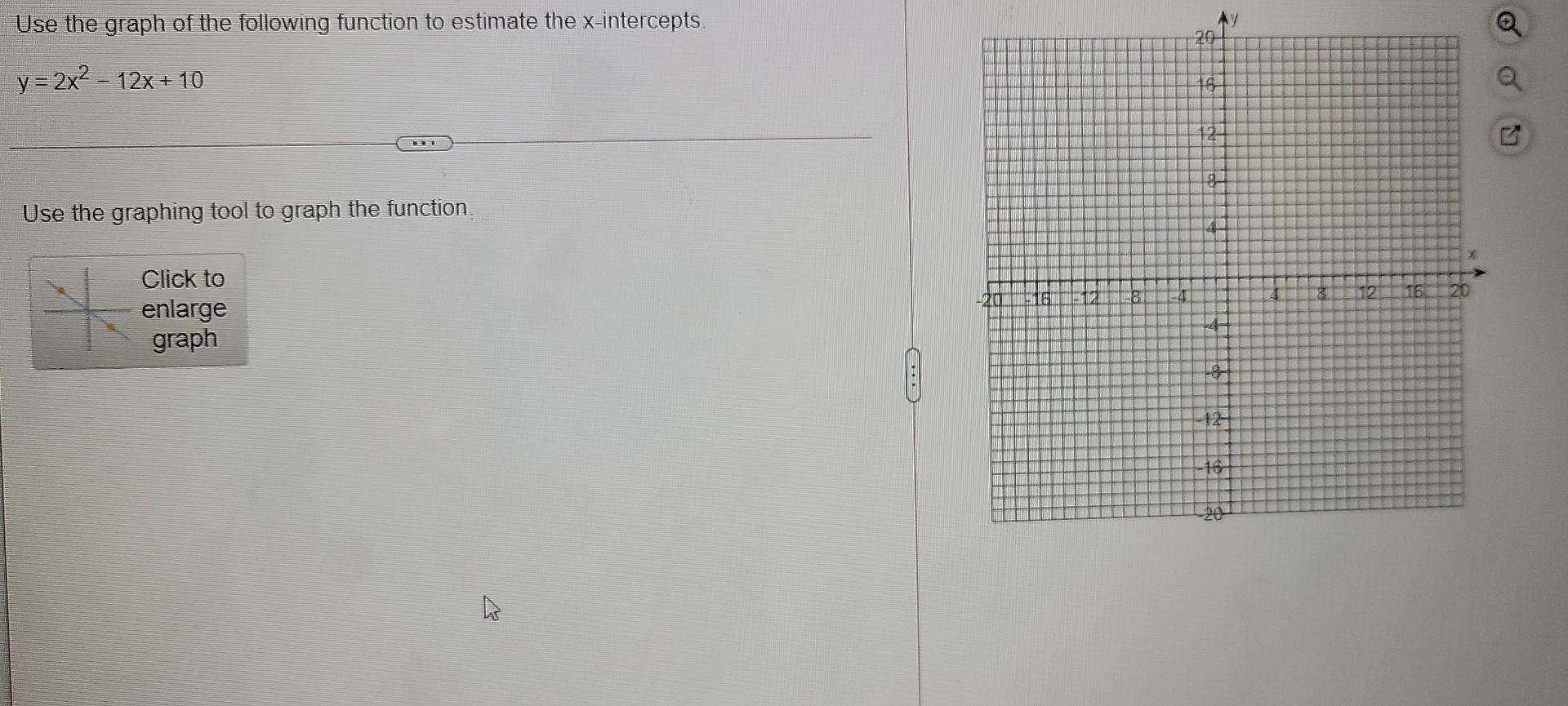 Solved Use the graph of the following function to estimate | Chegg.com