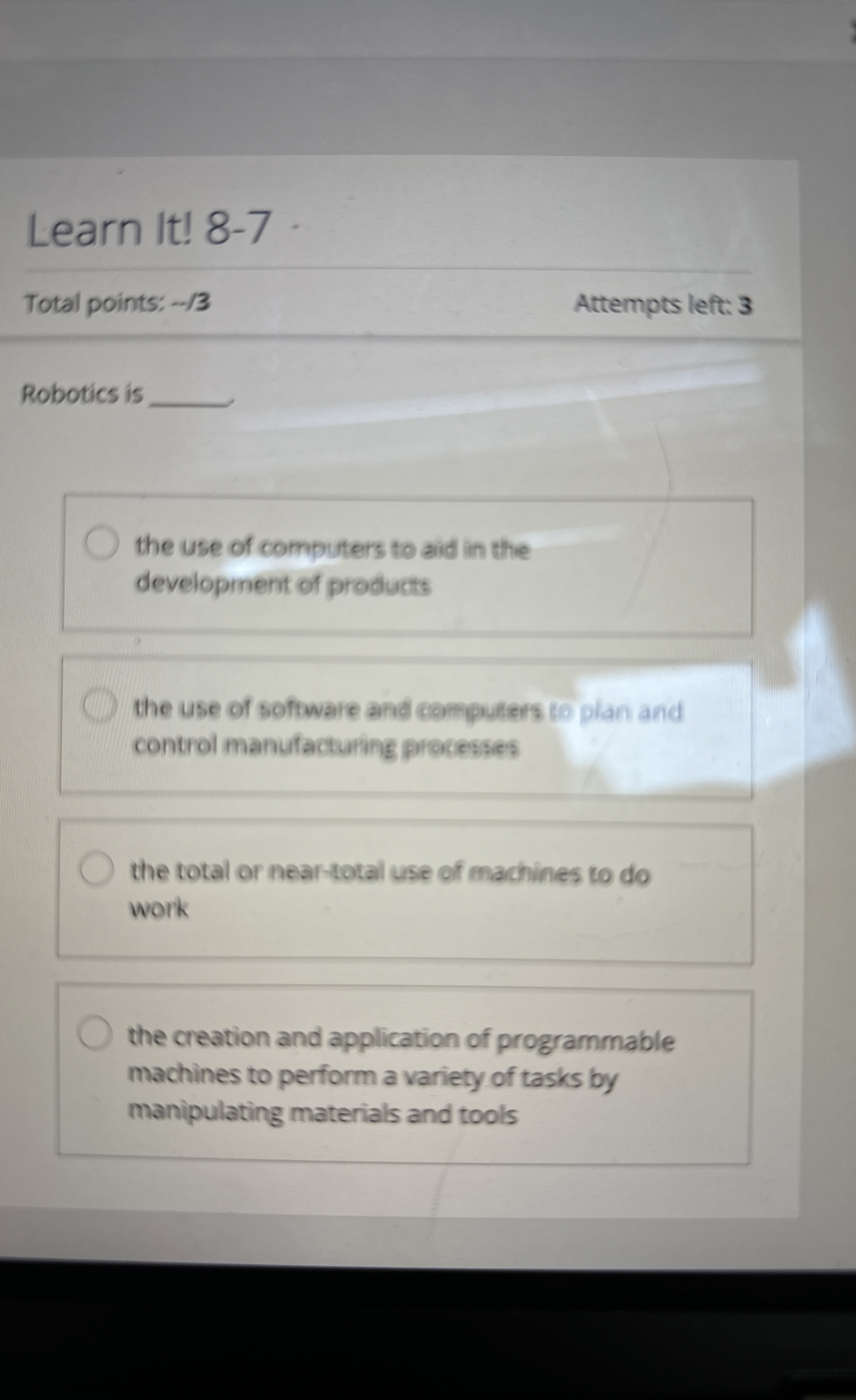 Solved Learn It! 8-7Total points: -13Attempts left: | Chegg.com