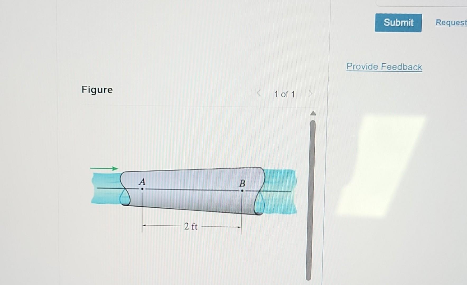 Solved Water flows from A to B with a deceleration of | Chegg.com
