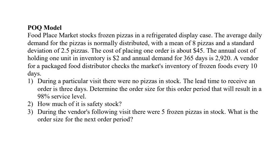 Solved Q/ROP Model e ePaint Store stocks paint in its | Chegg.com