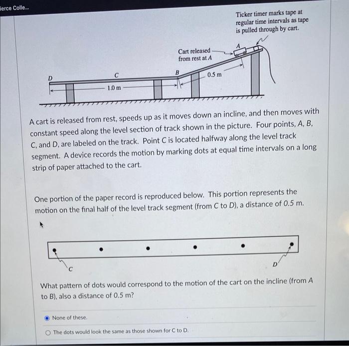 Solved Ticker timer marks tape at regular time intervals as | Chegg.com