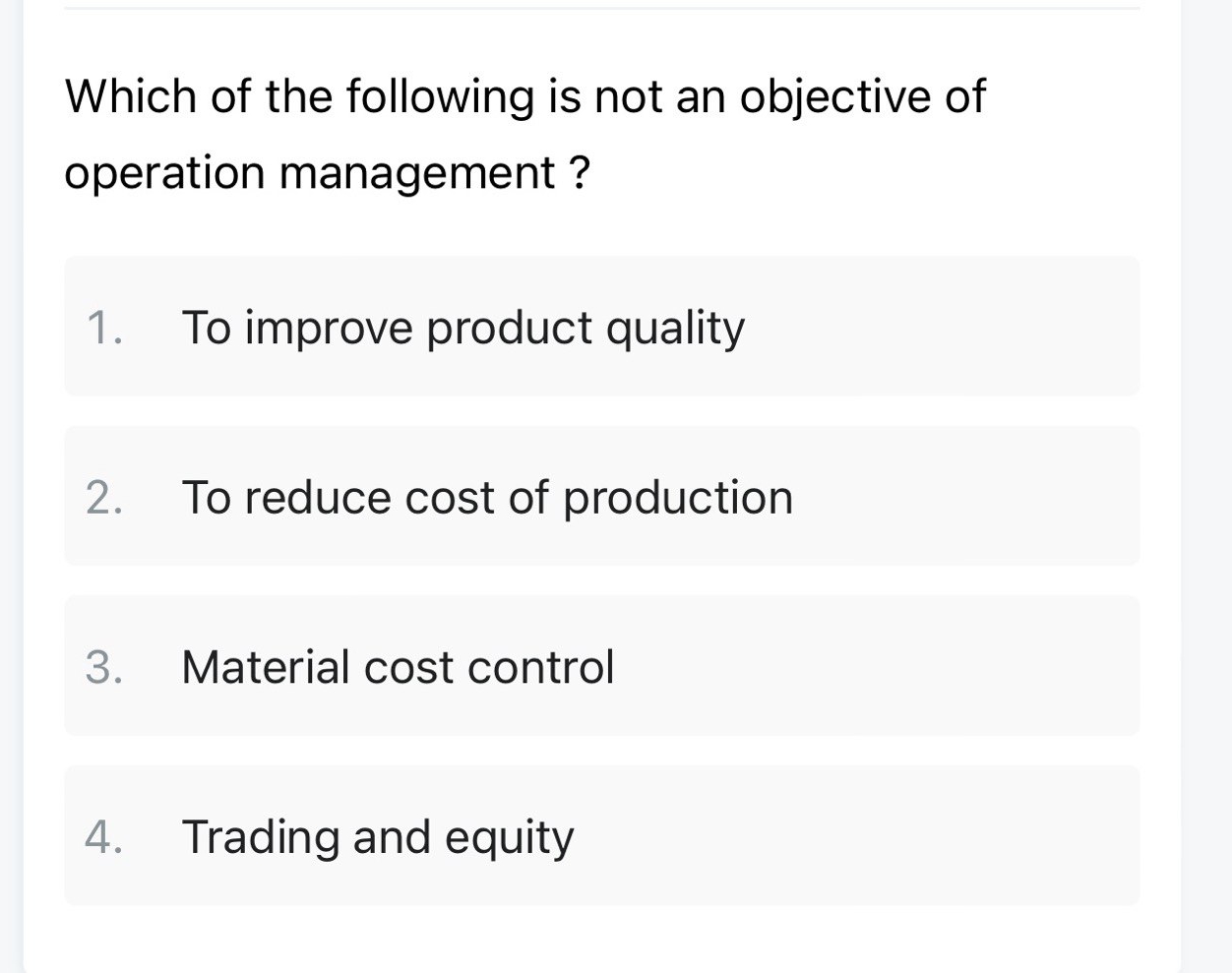 Solved Which of the following is not an objective | Chegg.com
