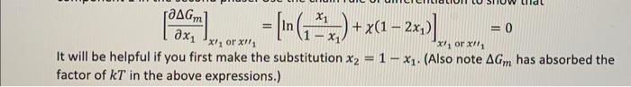 Solved Using regular solution theory for the mixing of two | Chegg.com