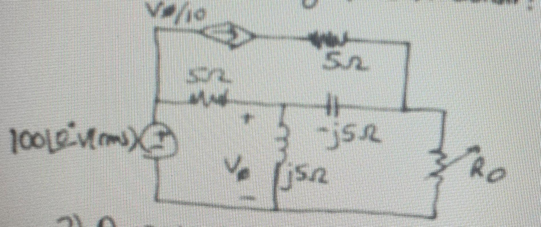 Solved The variable resistor R0 in the circuit shown in the | Chegg.com