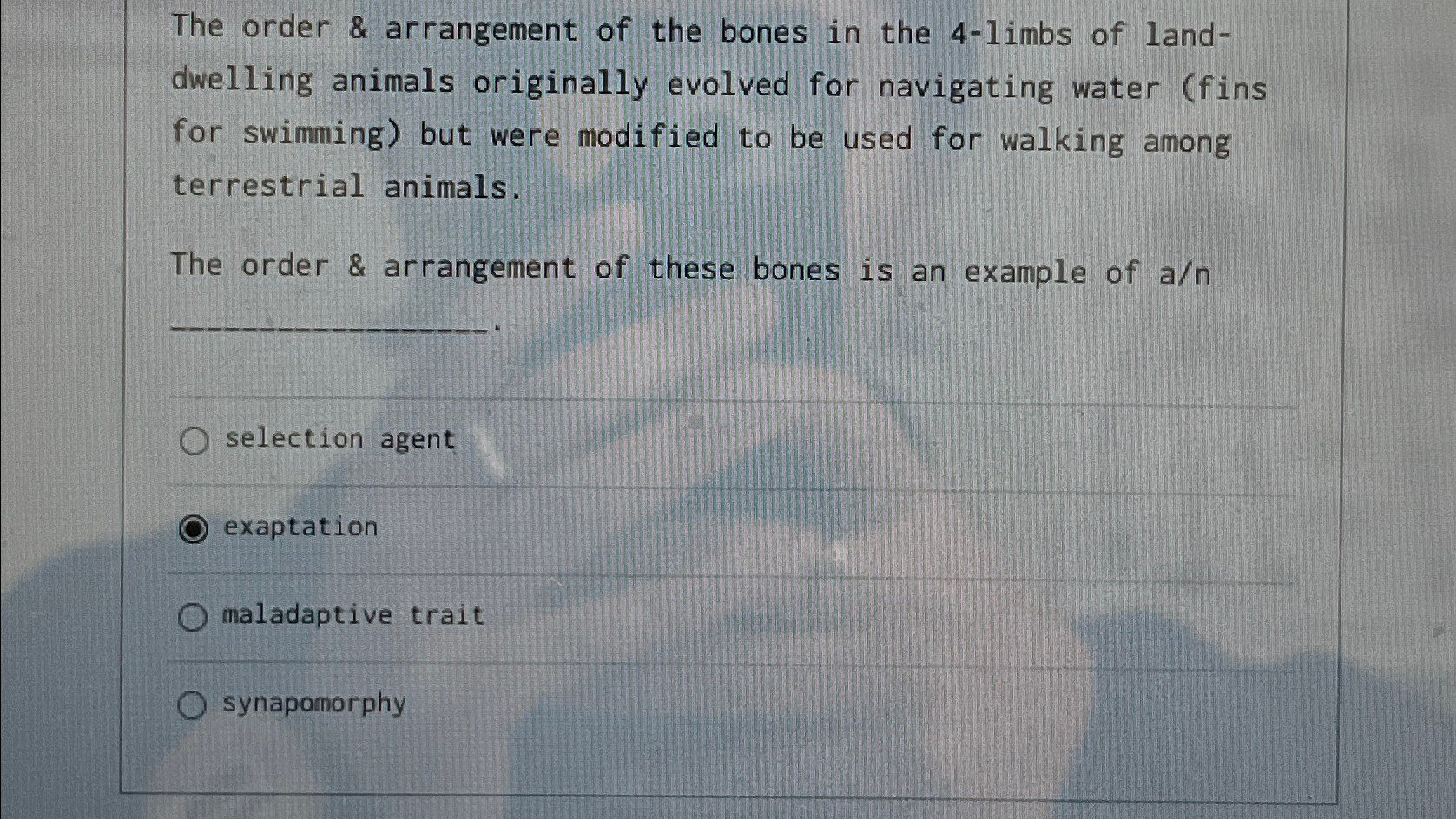 Solved The order & arrangement of the bones in the 4 - | Chegg.com