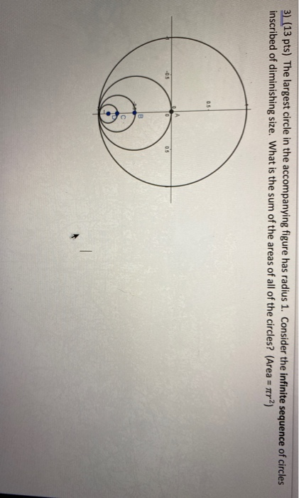 Solved 3) (13 pts) The largest circle in the accompanying | Chegg.com