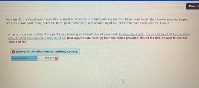 Solved Return As a result of a slowdown in operations, | Chegg.com