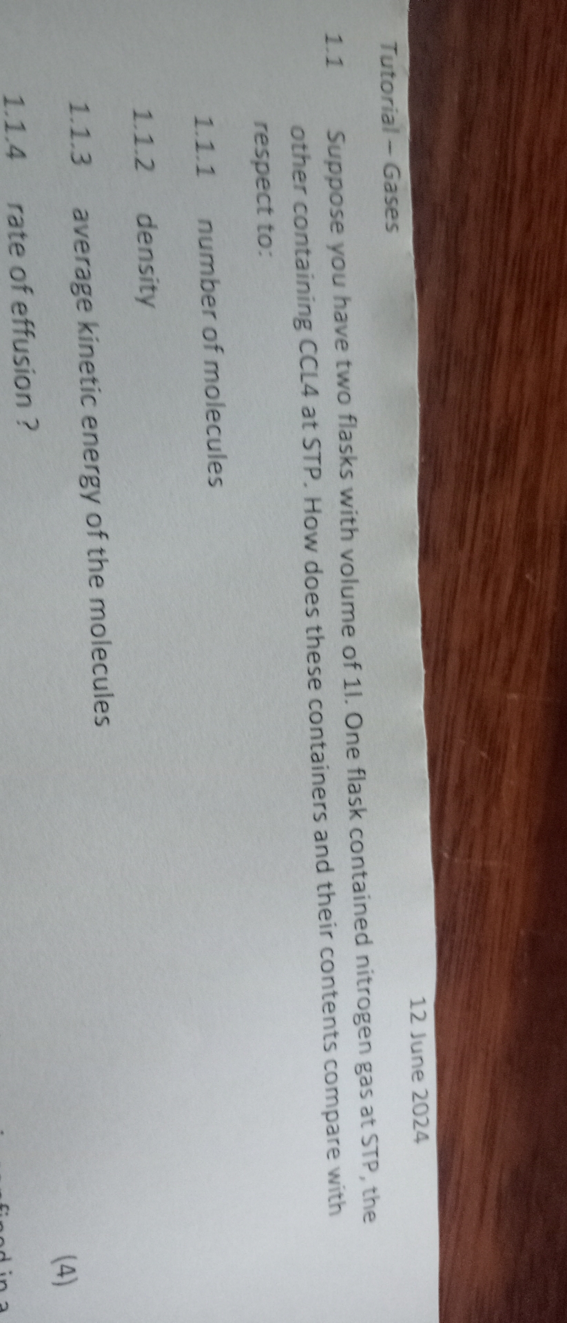 Solved Tutorial-Gases12 ﻿June 20241.1 ﻿Suppose you have two | Chegg.com