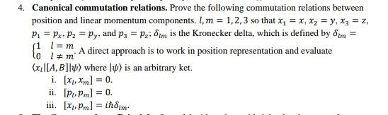 Solved 4. Canonical commutation relations. Prove the | Chegg.com