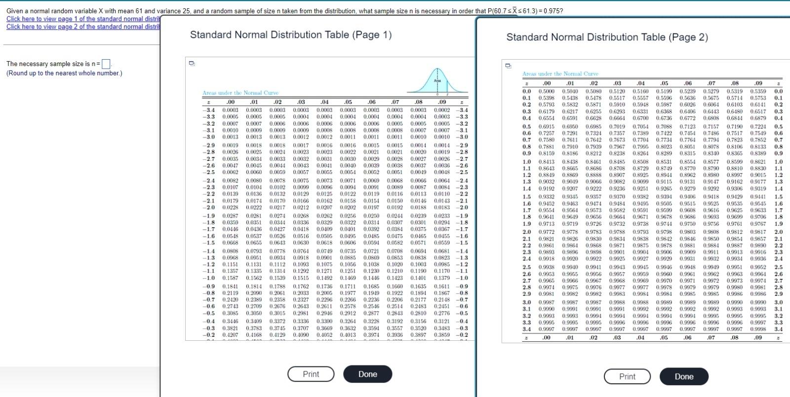 Solved Given a normal random variable X witbreoae 2of the | Chegg.com