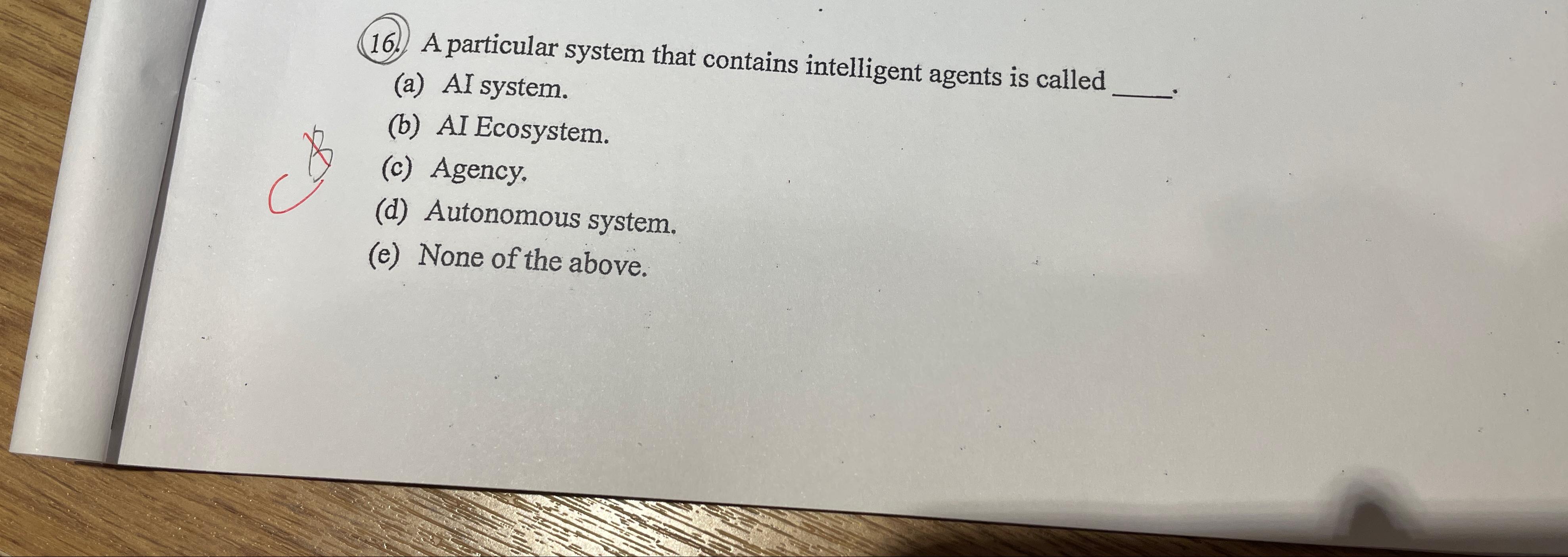 Solved A particular system that contains intelligent agents | Chegg.com