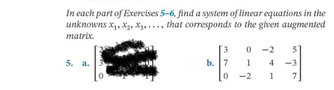 Solved In each part of Exercises 5-6, ﻿find a system of | Chegg.com