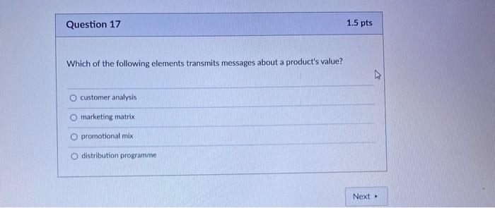 Solved Which of the following elements transmits messages | Chegg.com