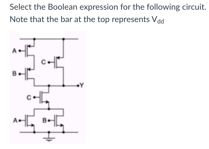 Solved Select the Boolean expression for the following | Chegg.com