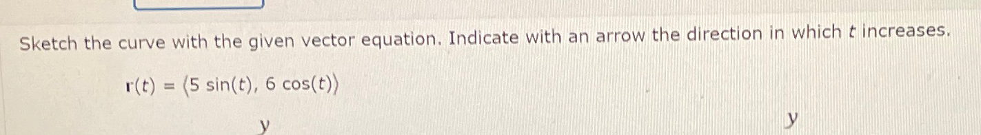 Solved Sketch the curve with the given vector equation. | Chegg.com