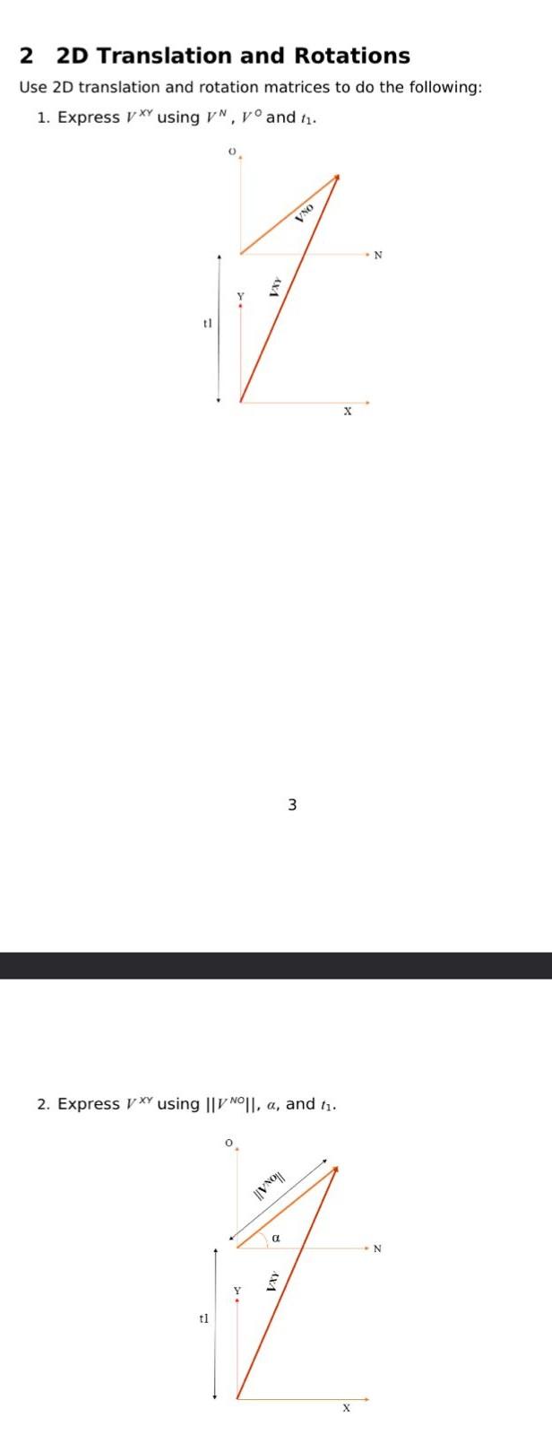 Solved 2 2D Translation and Rotations Use 2D translation and | Chegg.com