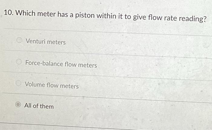 Solved 7. The ideal flow rate in an orifice meter is a | Chegg.com