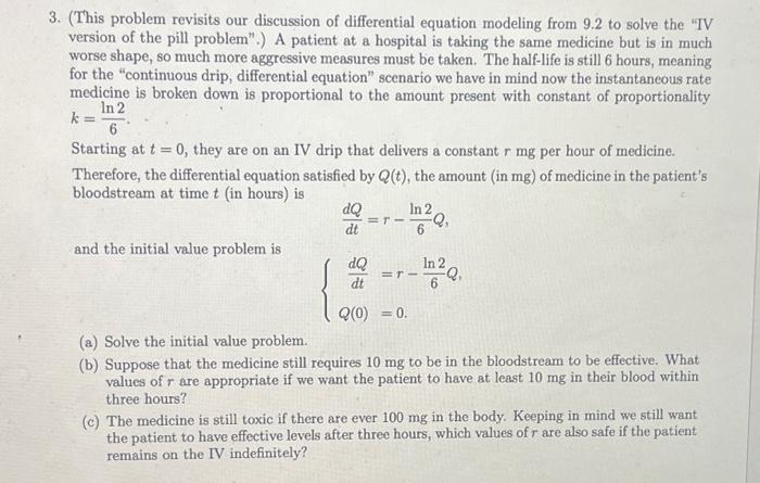 Solved 3. (This problem revisits our discussion of | Chegg.com