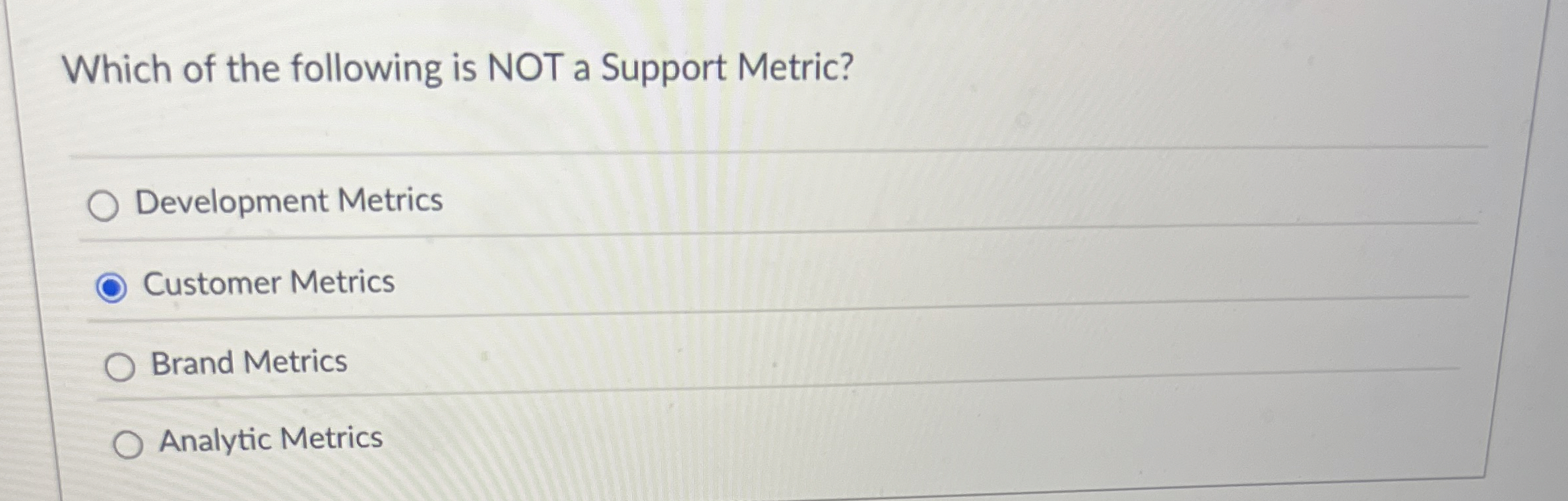Solved Which of the following is NOT a Support | Chegg.com