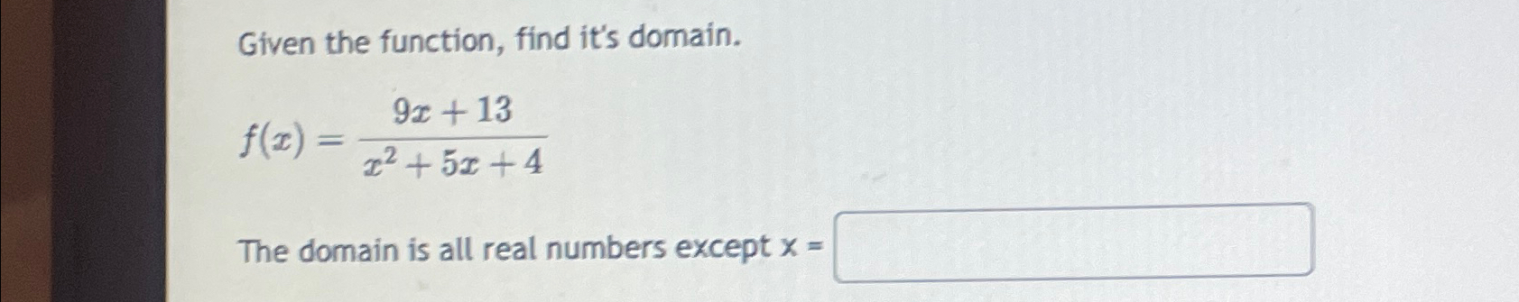 Solved Given the function, find it's | Chegg.com