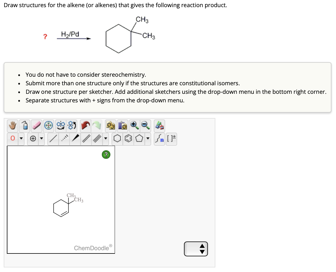 Solved Draw structures for the alkene (or alkenes) ﻿that | Chegg.com