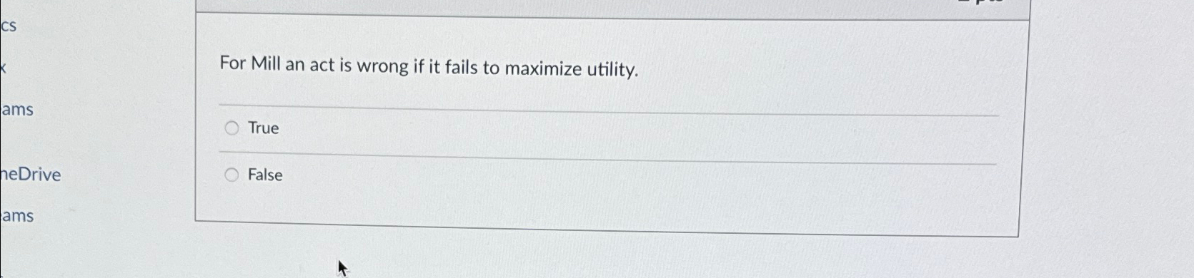 Solved For Mill an act is wrong if it fails to maximize | Chegg.com