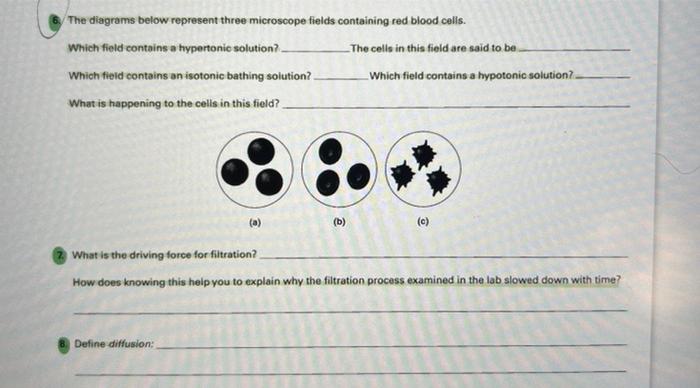 Solved 6. The diagrams below represent three microscope | Chegg.com