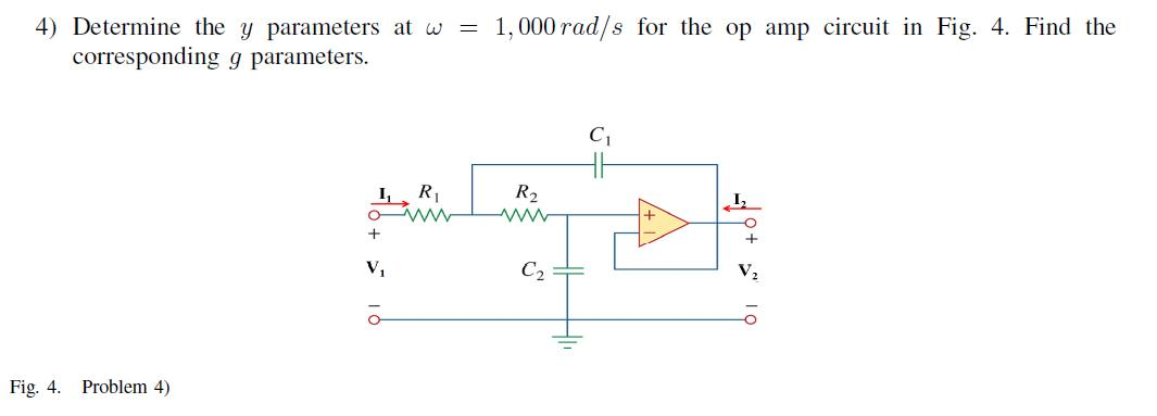 Determine the y parameters at omega = 1,000rad/s for | Chegg.com