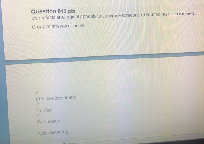 Solved Question 510 pts If a non-supervisory employee relies | Chegg.com