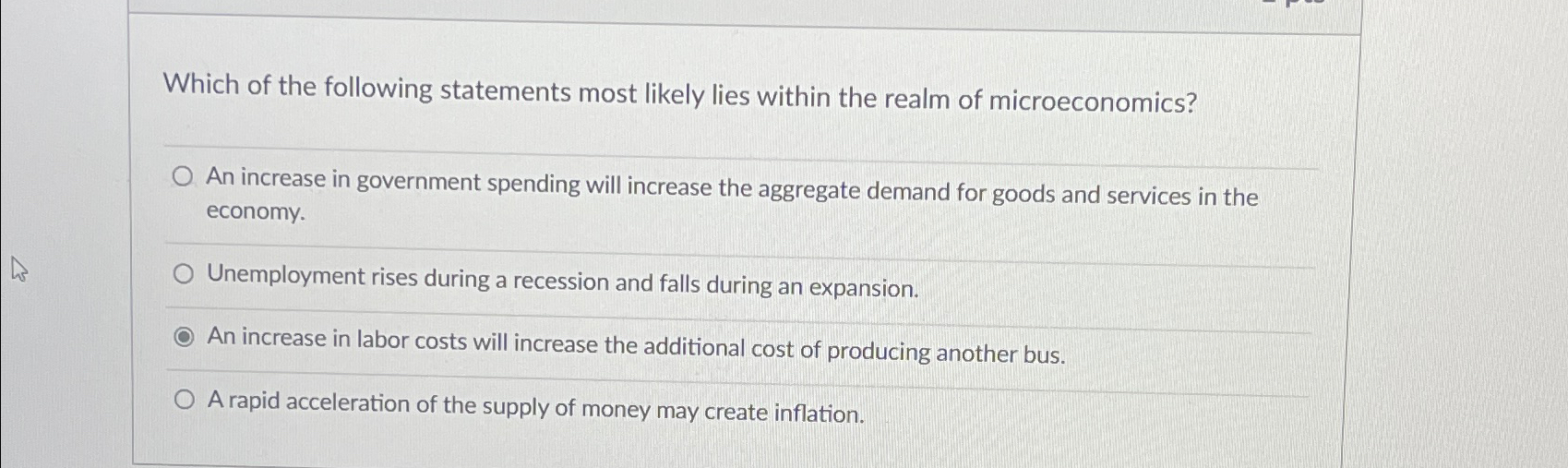 Solved Which of the following statements most likely lies | Chegg.com
