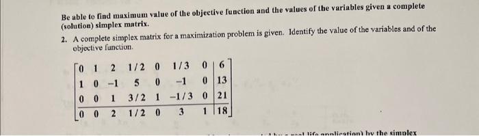 Solved Be able to find maximum value of the objective | Chegg.com