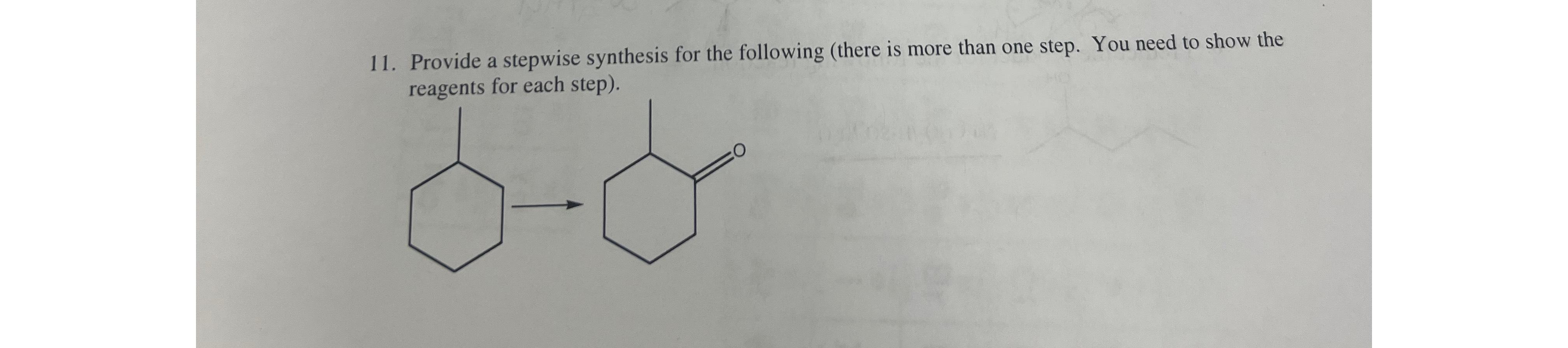 Solved Provide a stepwise synthesis for the following (there | Chegg.com
