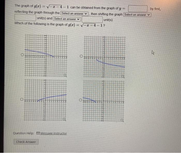 Solved 1. reflecting the graph through the (y-axis, origin, | Chegg.com