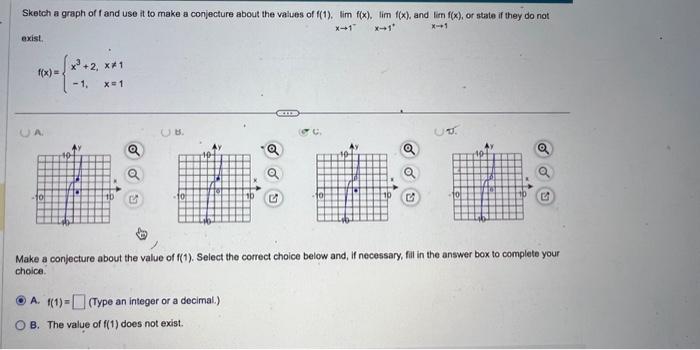 Solved Sketch a graph of f and use it to make a conjecture | Chegg.com