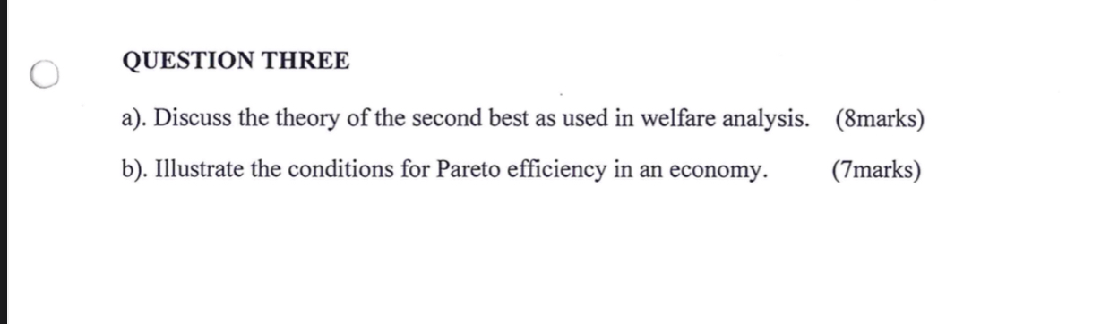 Solved QUESTION THREEa). ﻿Discuss the theory of the second | Chegg.com
