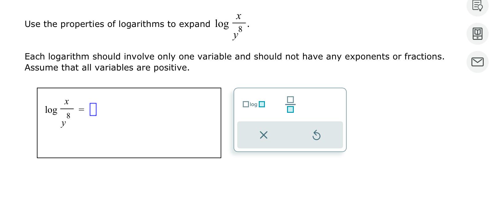 Solved Use the properties of logarithms to expand | Chegg.com