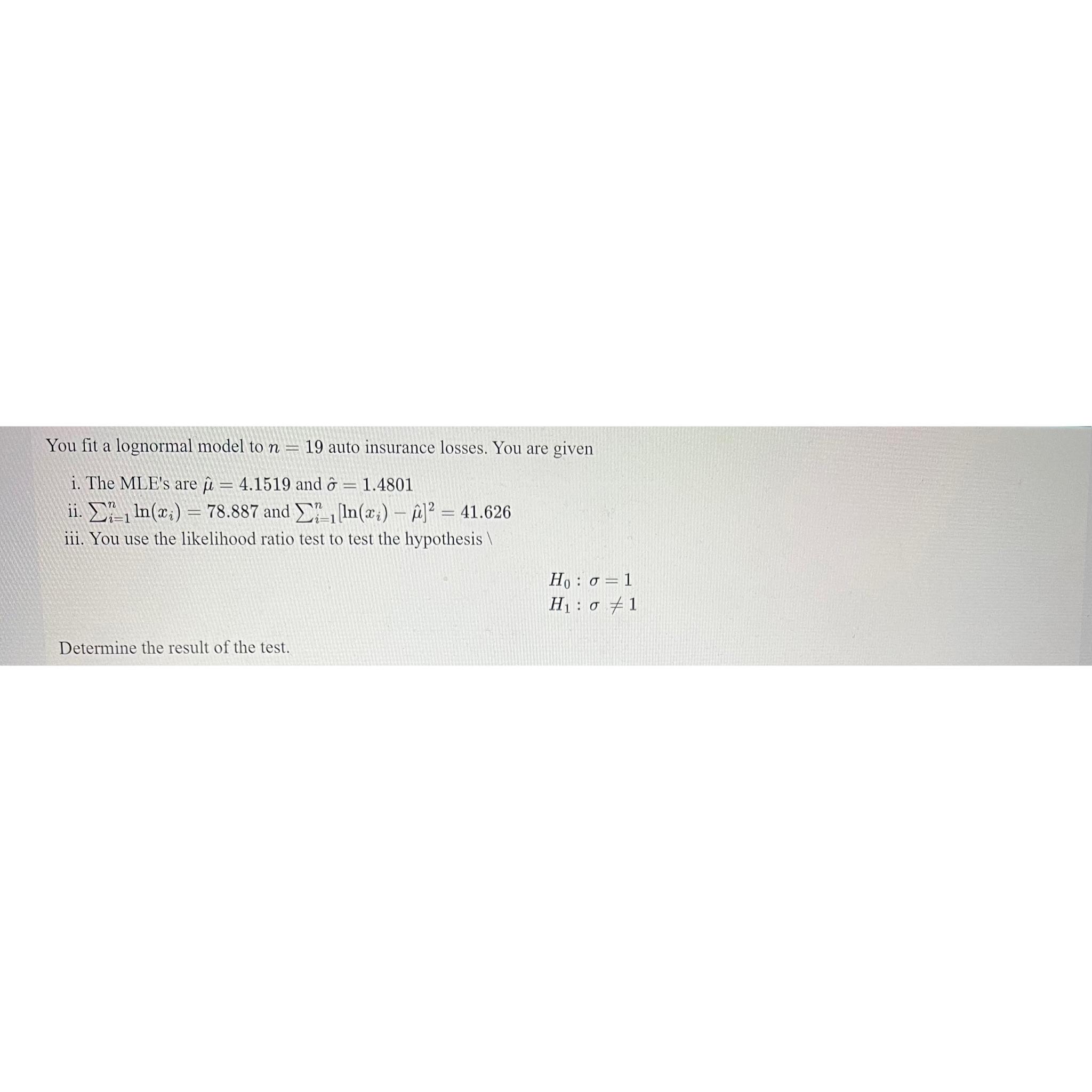 Solved Lognormal | Chegg.com